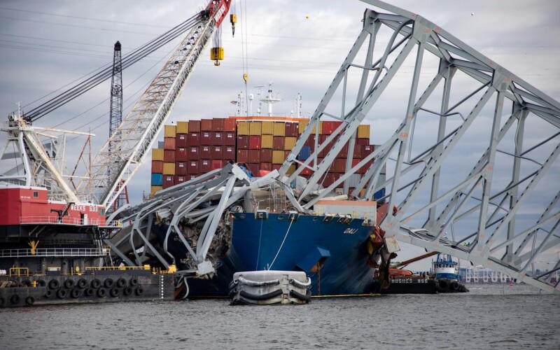 Bridge section being cleared off Dali; plan to reopen 45’ channel May 10 | WorkBoat